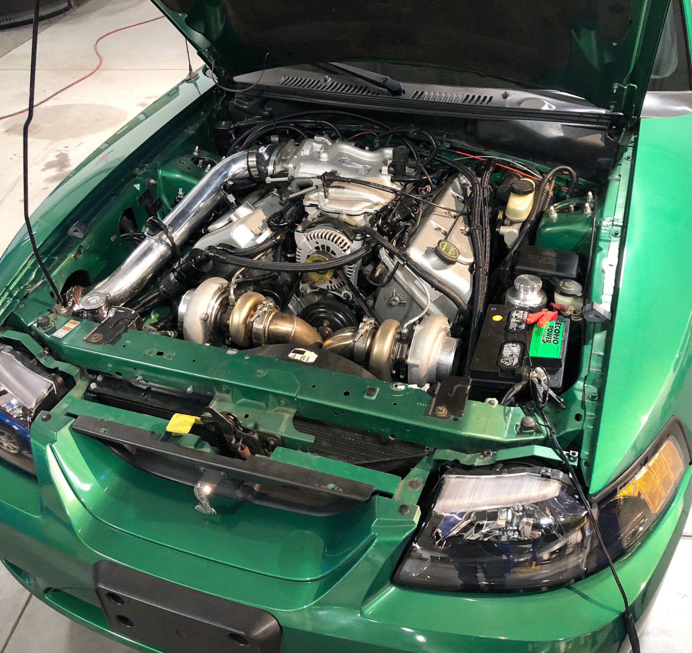 (1996-04) Mustang Cobra 2v & 4v 4.6 GEN. 2 Top Mount Twin Turbo System – On3 Performance