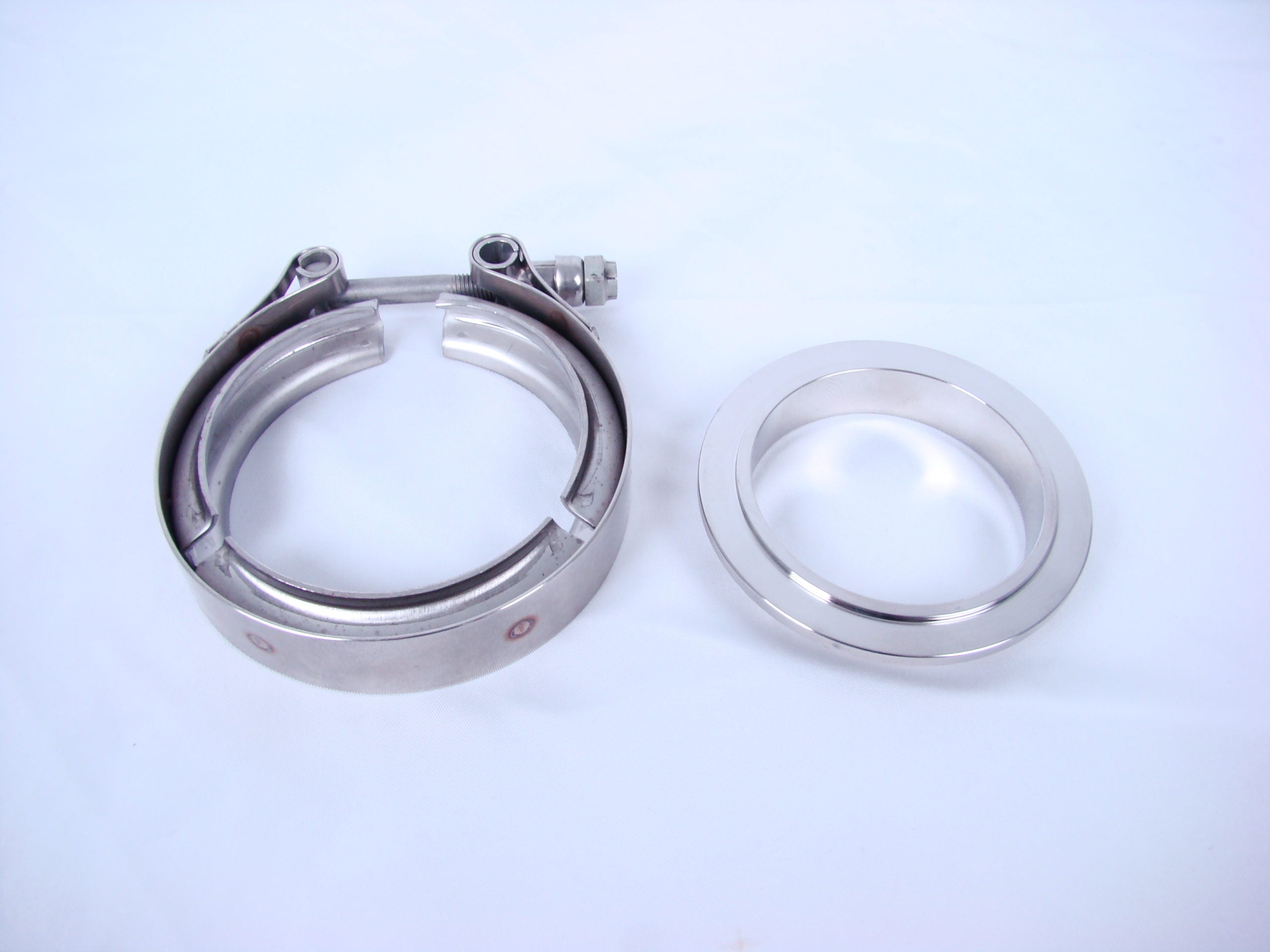 T3 V-Band Exhaust Housing Inlet Flange / Clamp Kit – On3 Performance