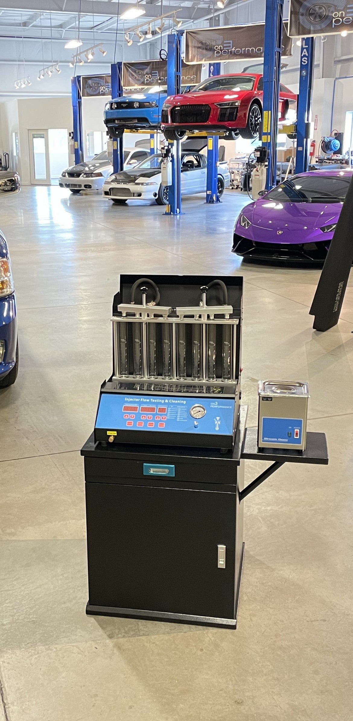 Injector Flow Testing Bench / Injector Ultra Sonic Cleaner - 8 Cylinde ...