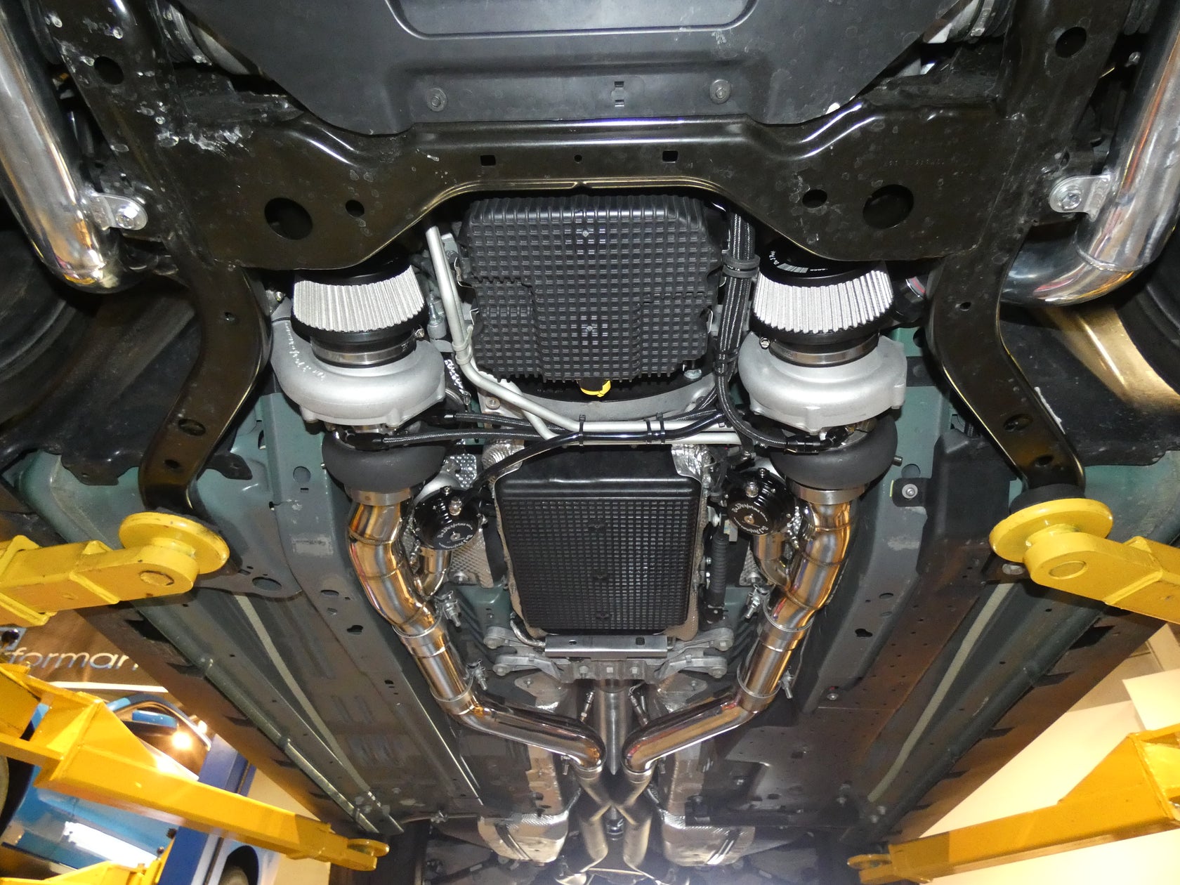 (2015-2023) Mustang GT 5.0 2nd Gen Mid- Mount Twin Turbo System - S550 – On3 Performance