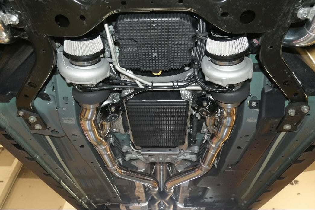 (2015-2023) Mustang GT 5.0 2nd Gen Mid- Mount Twin Turbo System - S550 ...
