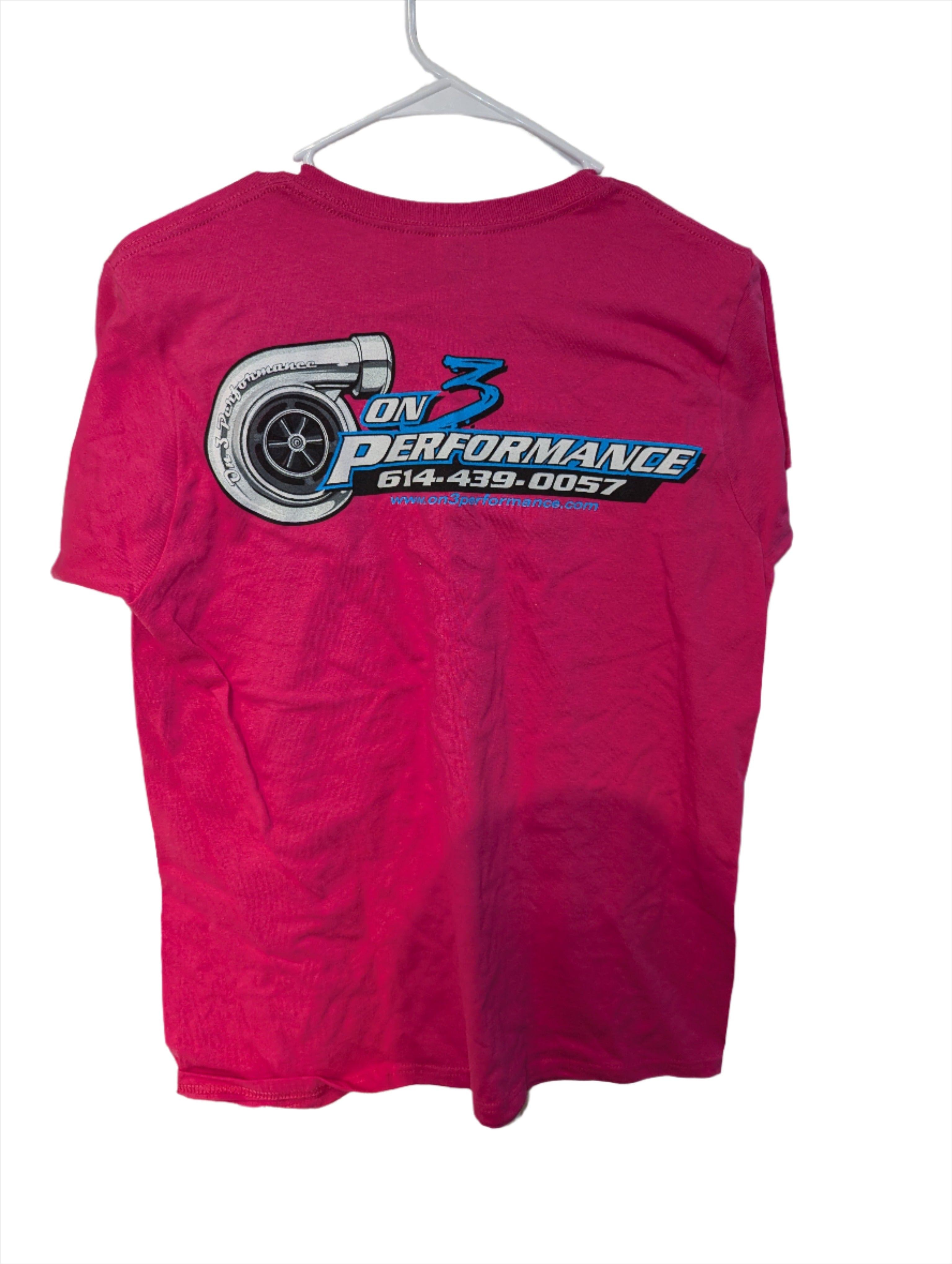 On 3 Performance Women's Hot Pink Shop T-Shirt – On3 Performance