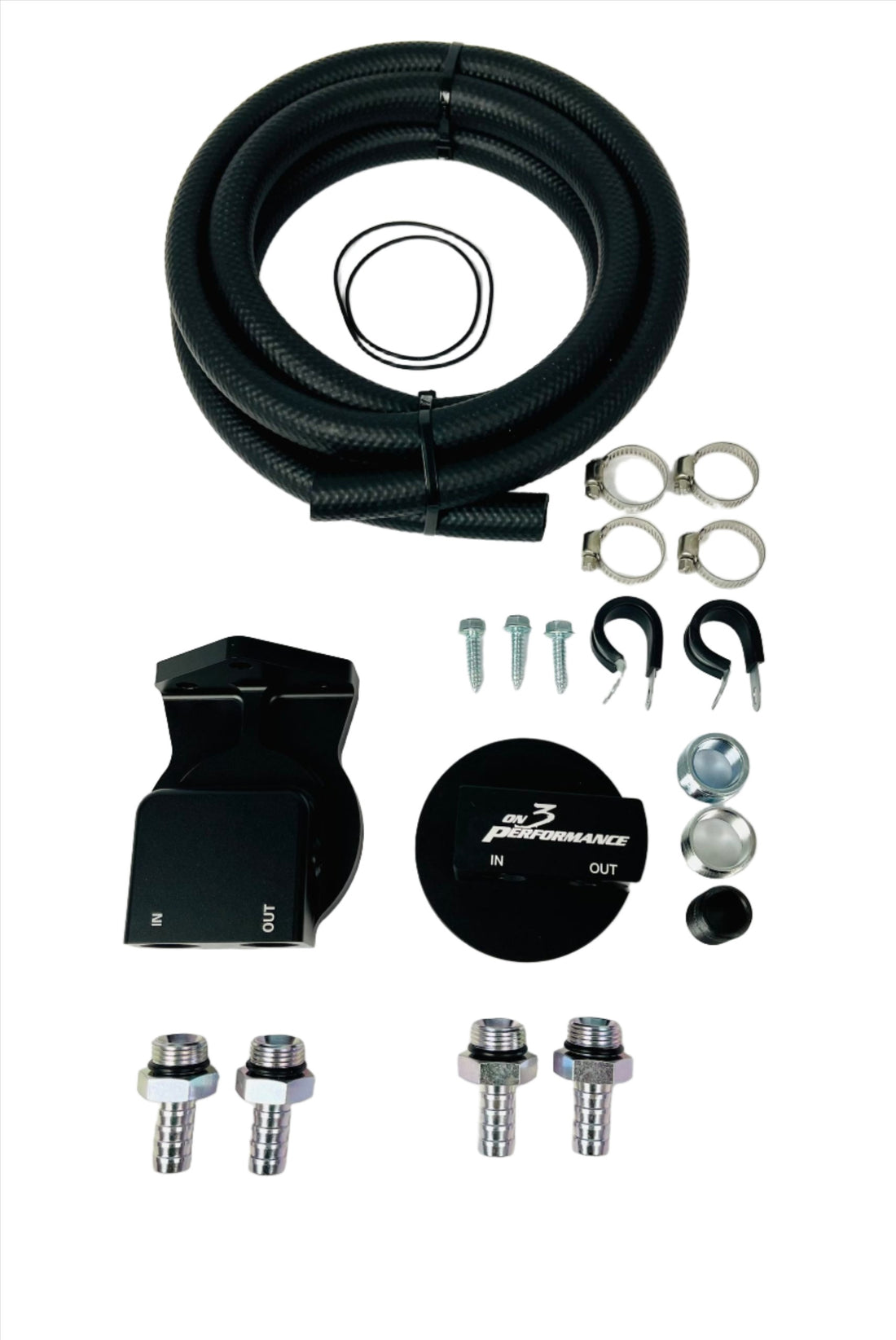 (1987 -2010) Billet Oil Filter Relocation Kit - 5.0 / 4.6 2v / 3v / 4v ...